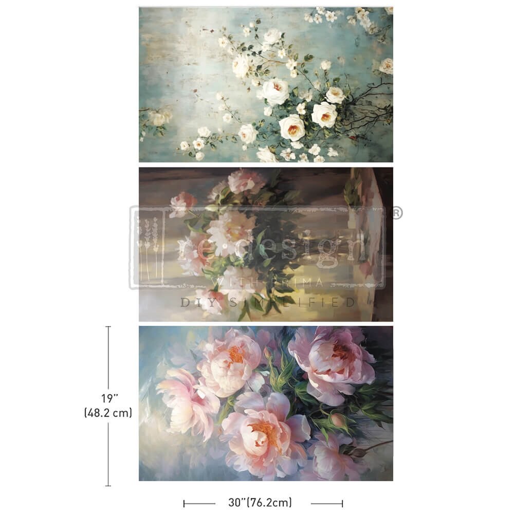 BOUNTIFUL BEAUTY Decoupage Decor Tissue 3 Pack 19.5x30 Re-design With ...