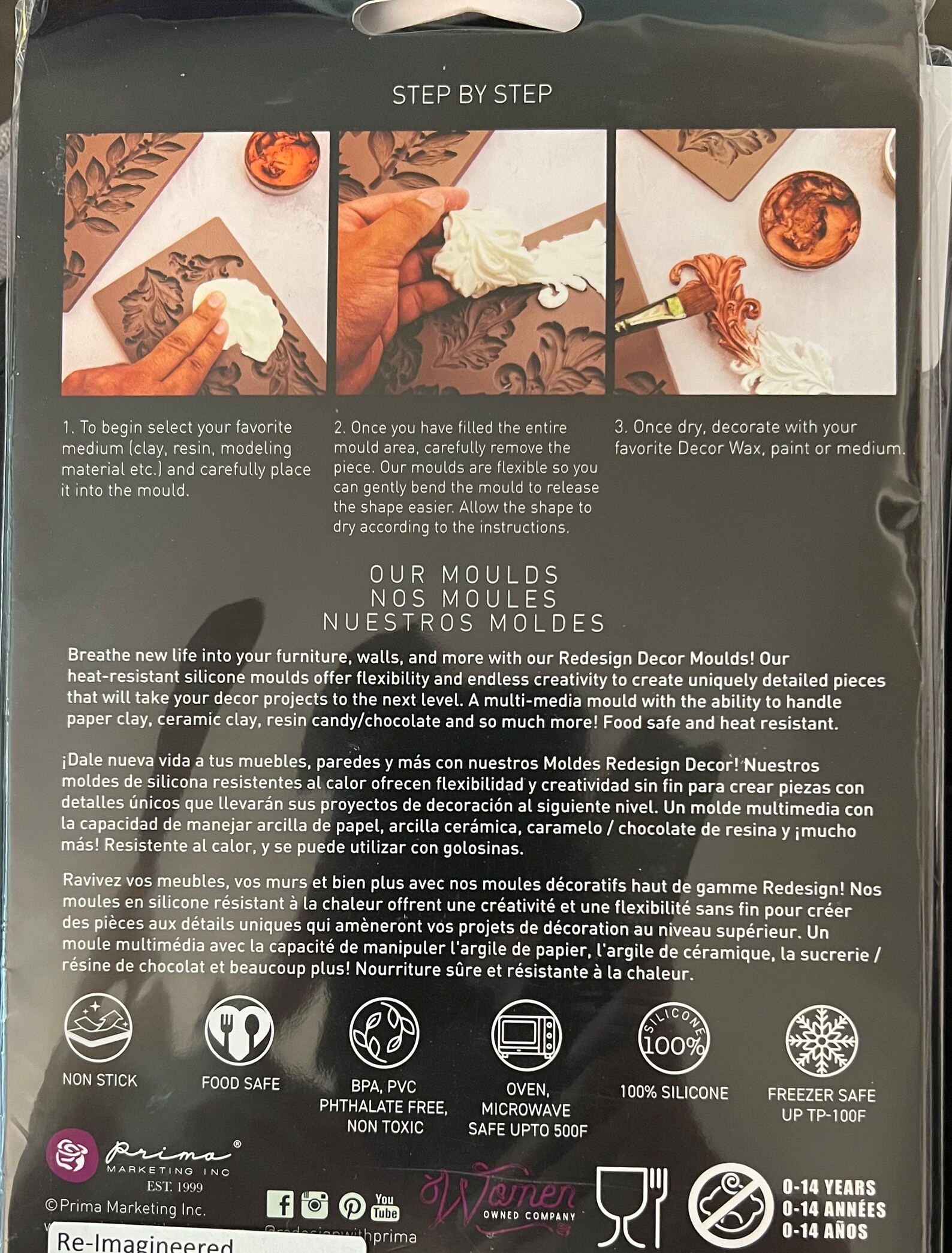 FALLING FOR FALL 5x8 Mould Redesign With Prima Silicone Decor Mold ...