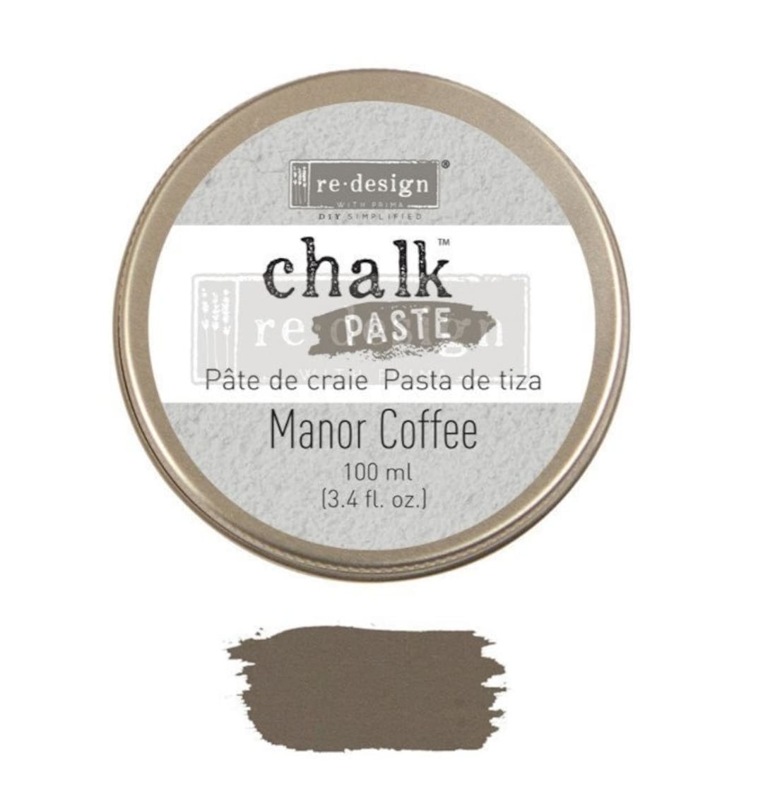 Chalk Paste Manor Coffee Re-design With Prima Chalk Paste for Stencils ...