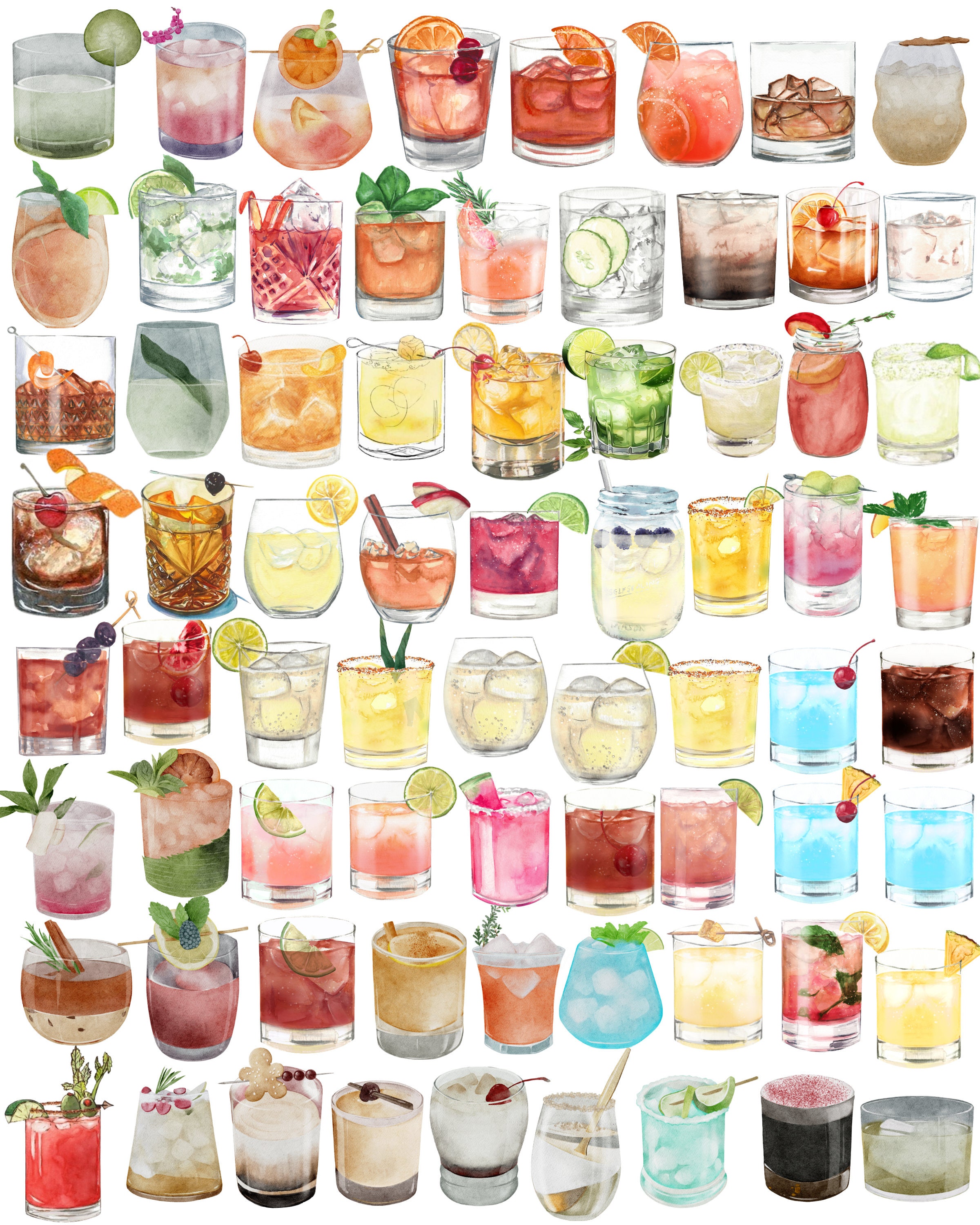 Signature Drink Sign, Bar Menu Template, Editable and Customizable Bar ...