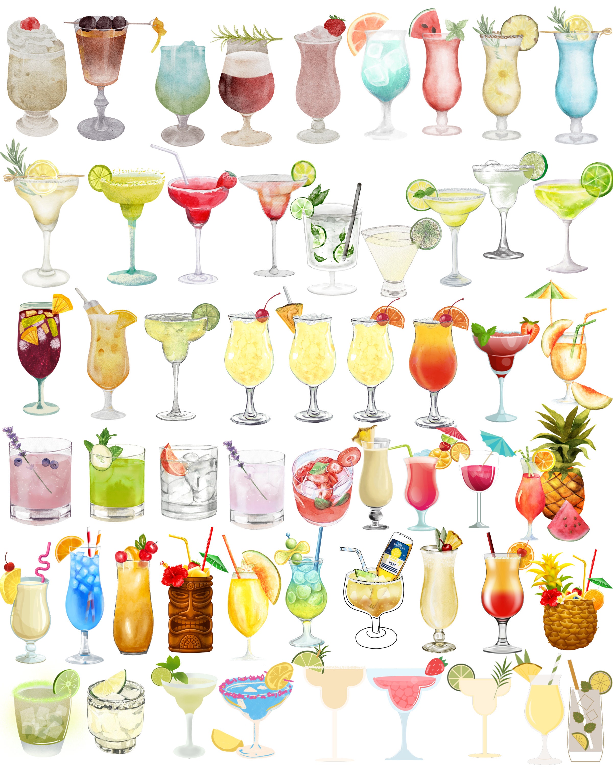 Signature Drink Sign, Bar Menu Template, Editable and Customizable Bar ...