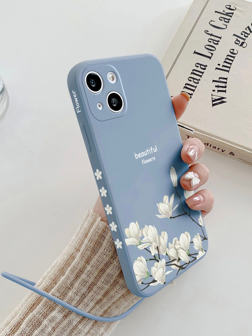 Blue Watercolor Flowers Phone Case iPhone & Samsung Galaxy, Floral ...