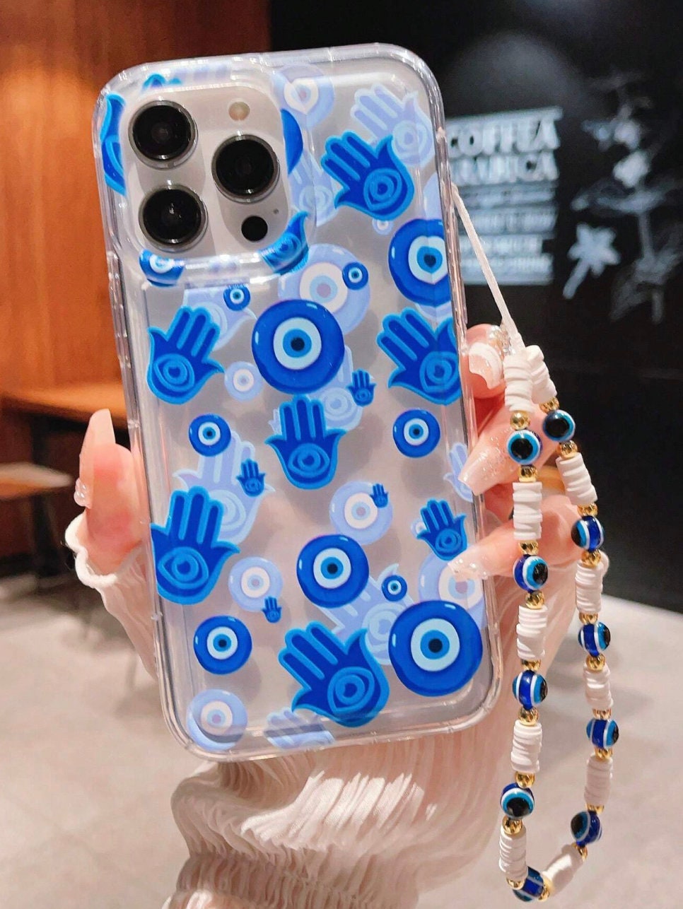 Evil Eye Phone Case Evil Amulet Cover for iPhone 15, 14, 13, 12, 11, Xr ...