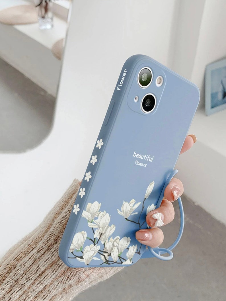 Blue Watercolor Flowers Phone Case iPhone & Samsung Galaxy, Floral ...