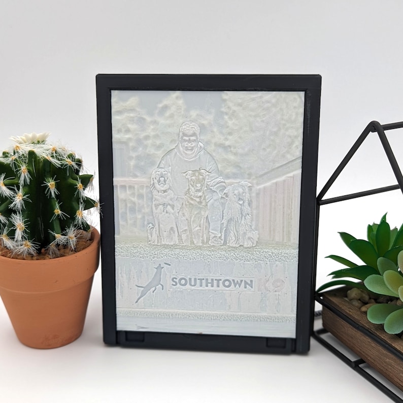Custom Lithophane Effect Light-up Frame, Personalized Photo Display ...