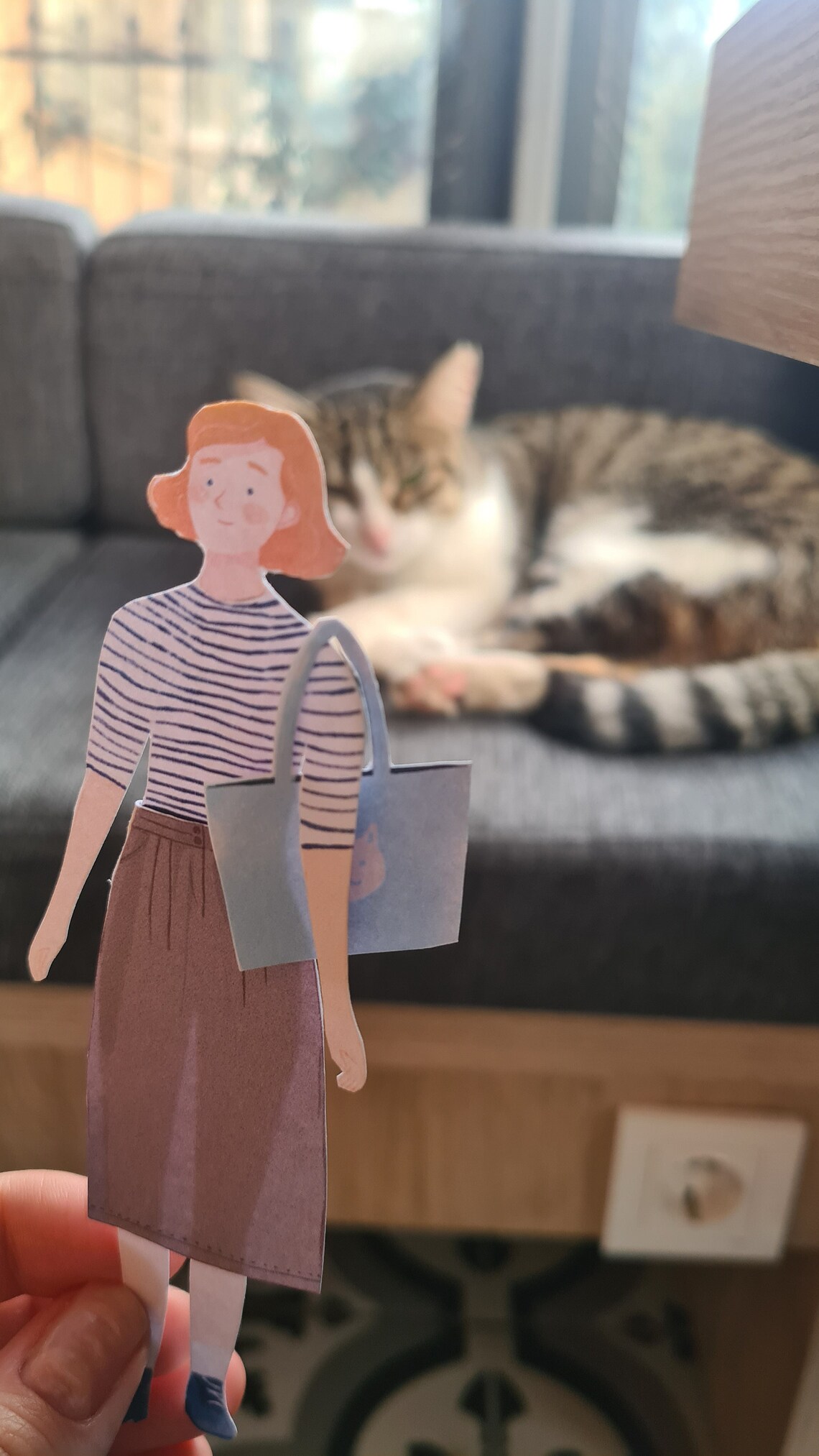 Paper Doll Printable PDF Lola Print and Cut DIY Cozy Outfit Wardrobe ...