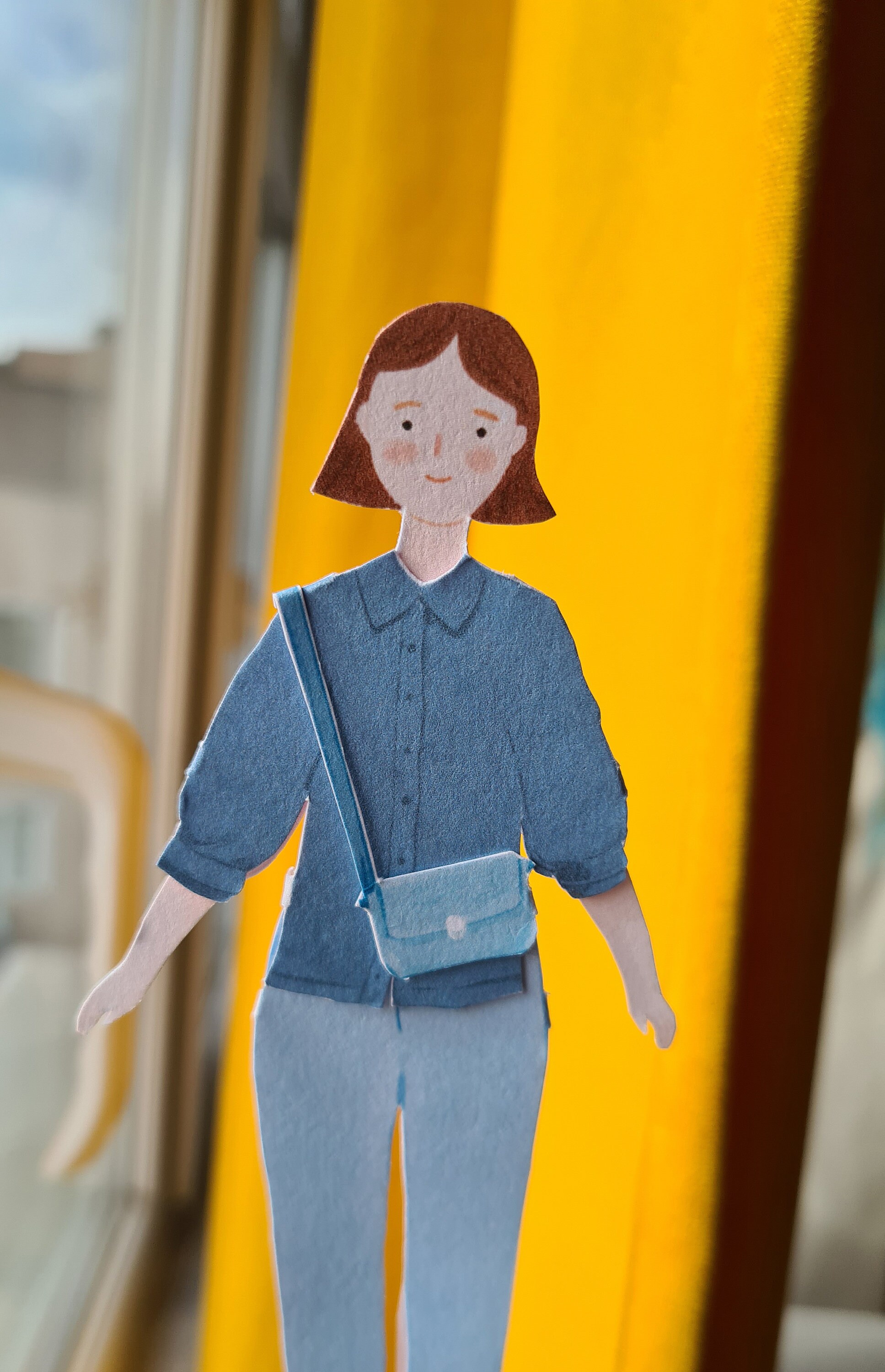 Paper Doll Printable PDF Chloe Print and Cut DIY Cozy Outfit Wardrobe ...