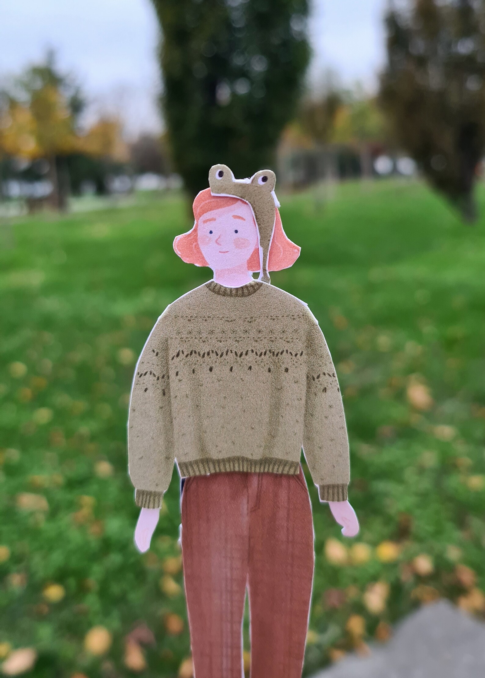 Paper Doll Printable PDF Lola Print and Cut DIY Cozy Outfit Wardrobe ...