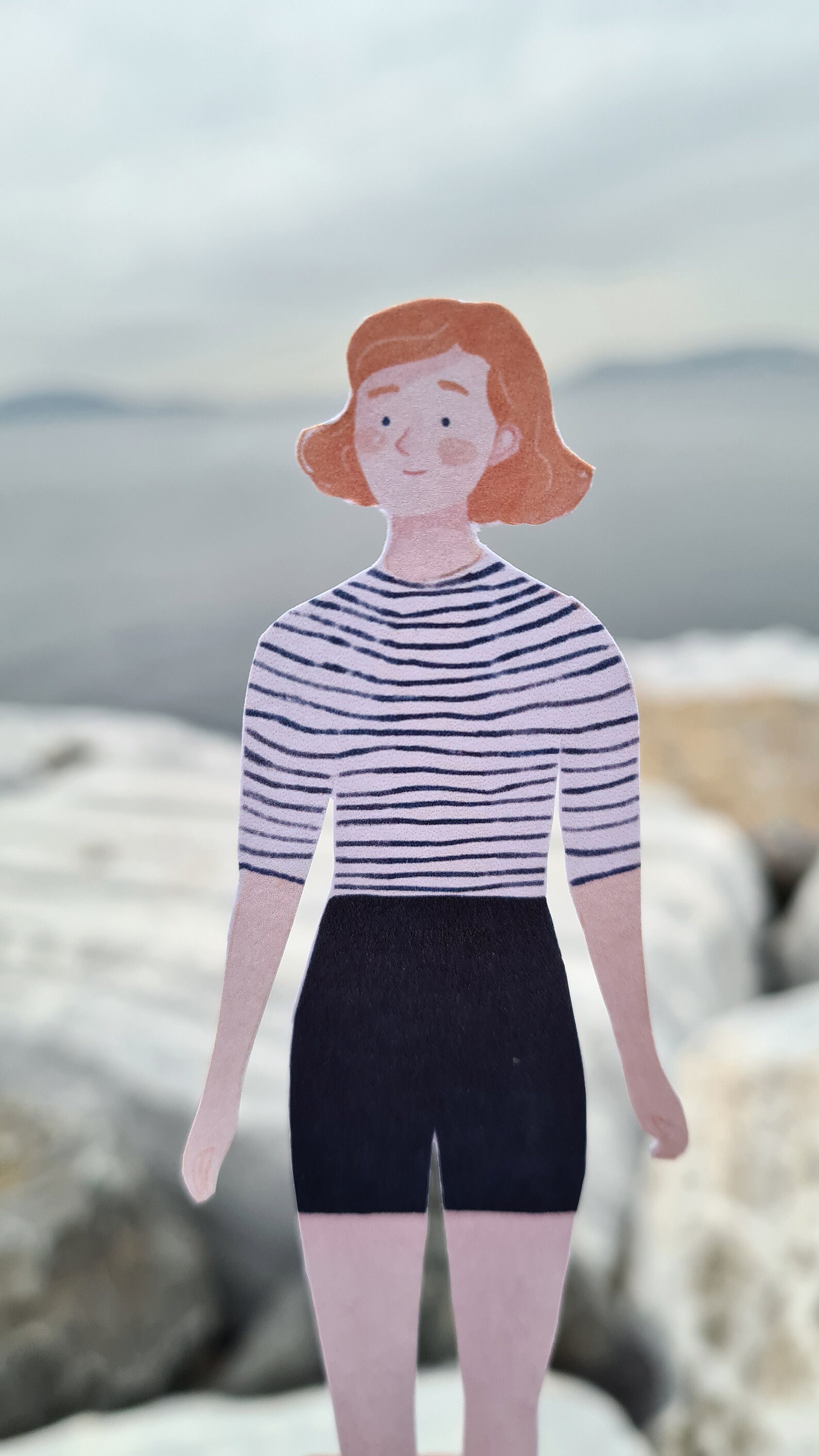 Paper Doll Printable PDF Lola Print and Cut DIY Cozy Outfit Wardrobe ...