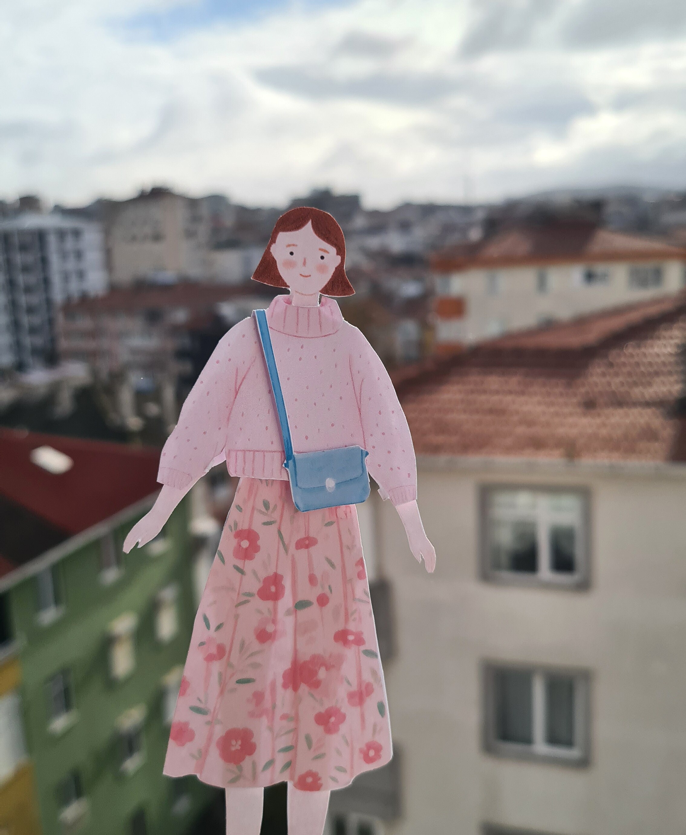 Paper Doll Printable PDF Chloe Print and Cut DIY Cozy Outfit Wardrobe ...