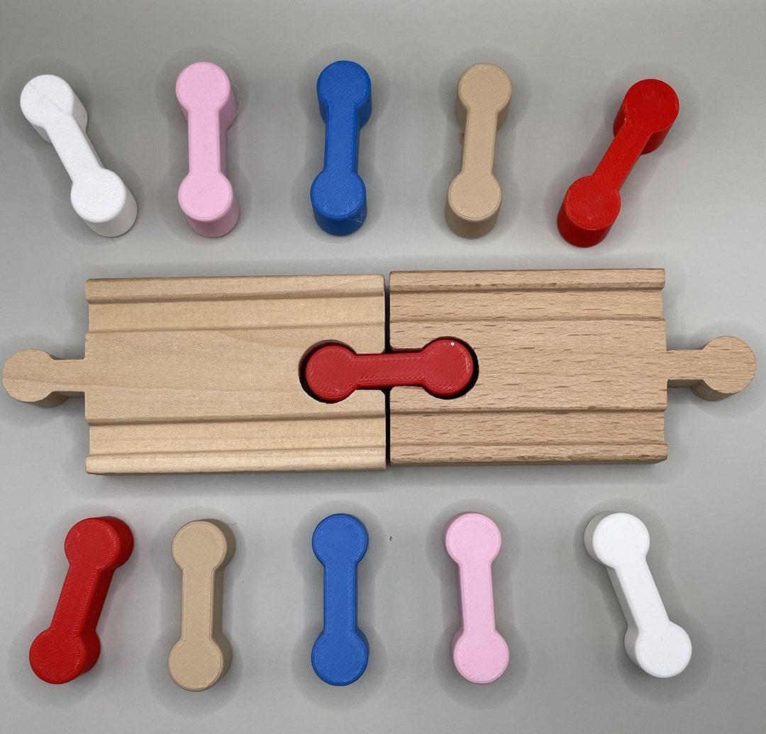 Wooden Train Connectors for Fast and Easy Female-to-female Connections ...