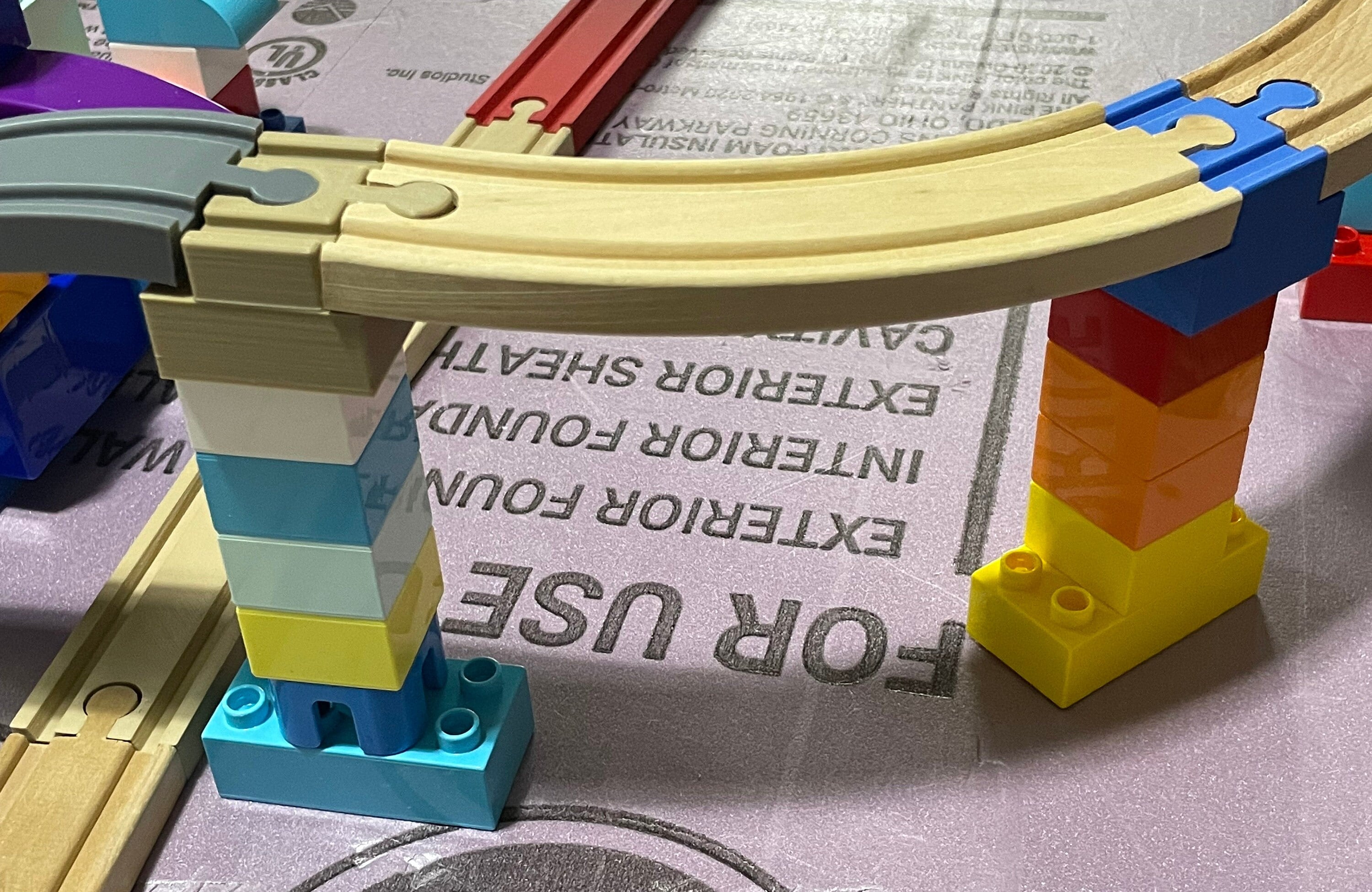 Lego Duplo Wooden Train Track Adapters. Compatible With Brio, Thomas ...