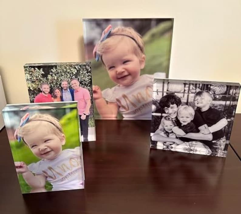 Your Photo Printed on Custom Clear Acrylic Block | Personalized Photo ...
