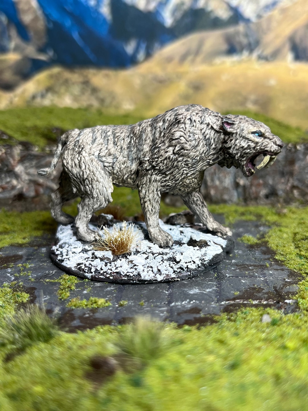 Custom Painted Sabertooth Tiger Miniature - Etsy