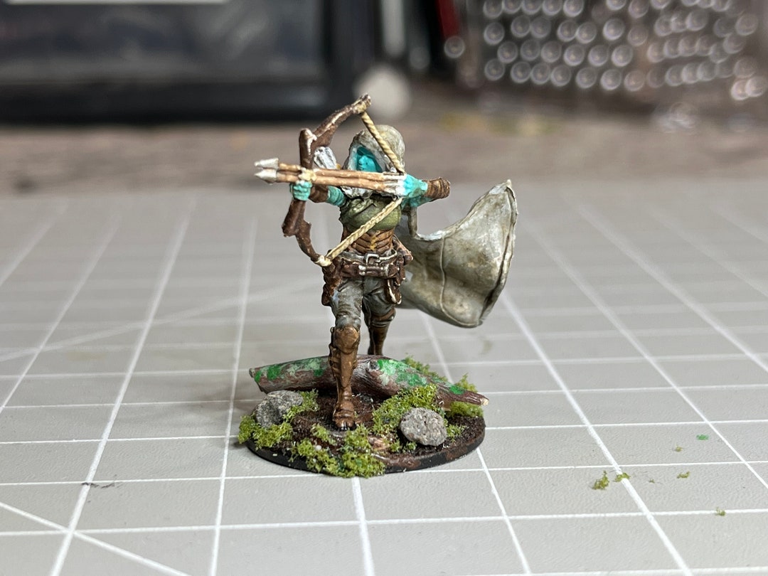 Hand Painted Female Air/water Genasi Ranger/rogue - Etsy