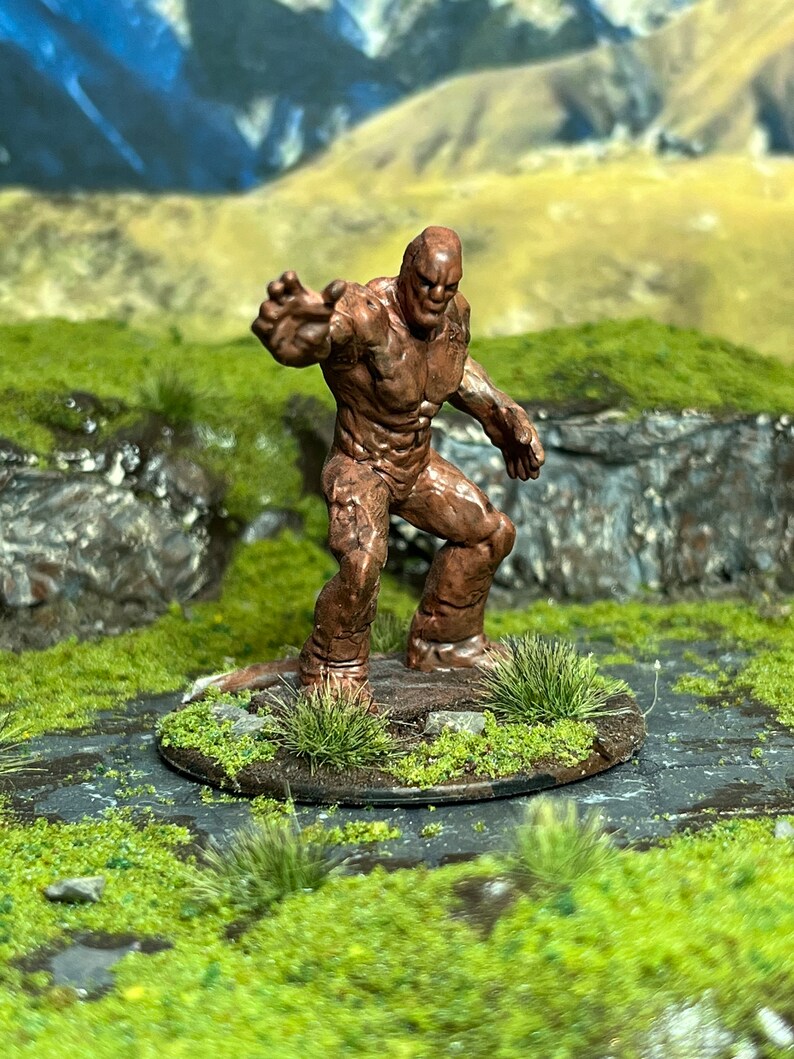 Custom Painted Clay Golem Miniature - Etsy