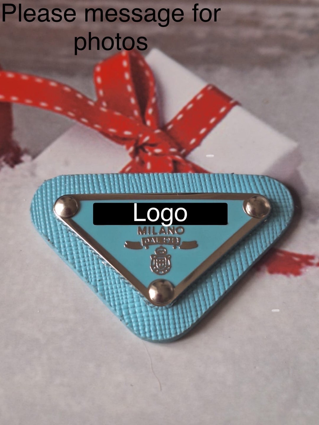 Patch Triangle Leather Logo Brooch 48mm - Etsy