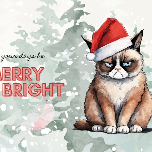 Grumpy Cat Card - Etsy