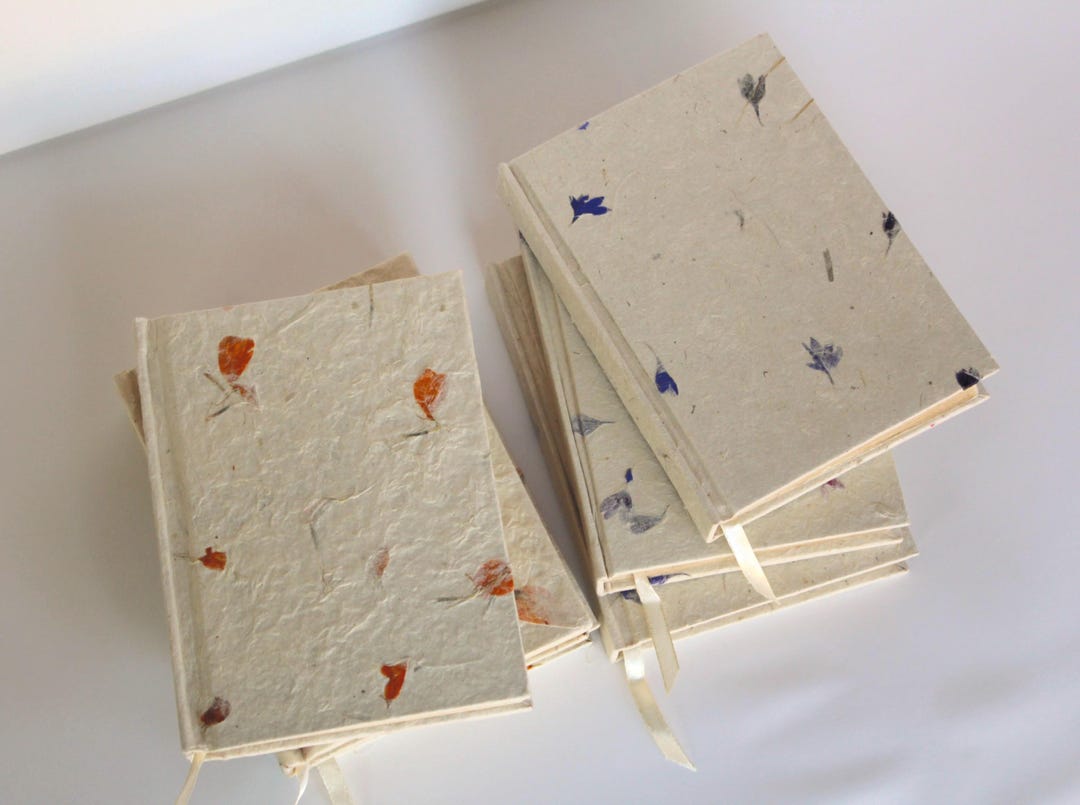 Floral Hard Cover Journal | Marigold | Cornflower | A6 Mini Blank ...