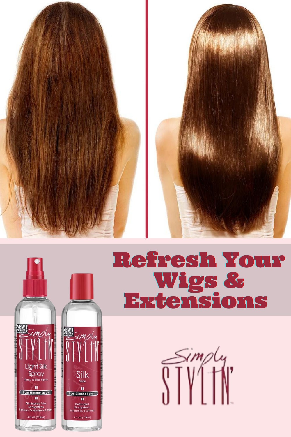 Simply Stylin' Light Silk Spray: Anti-frizz Heat Protectant, 4 Fl Oz - Etsy