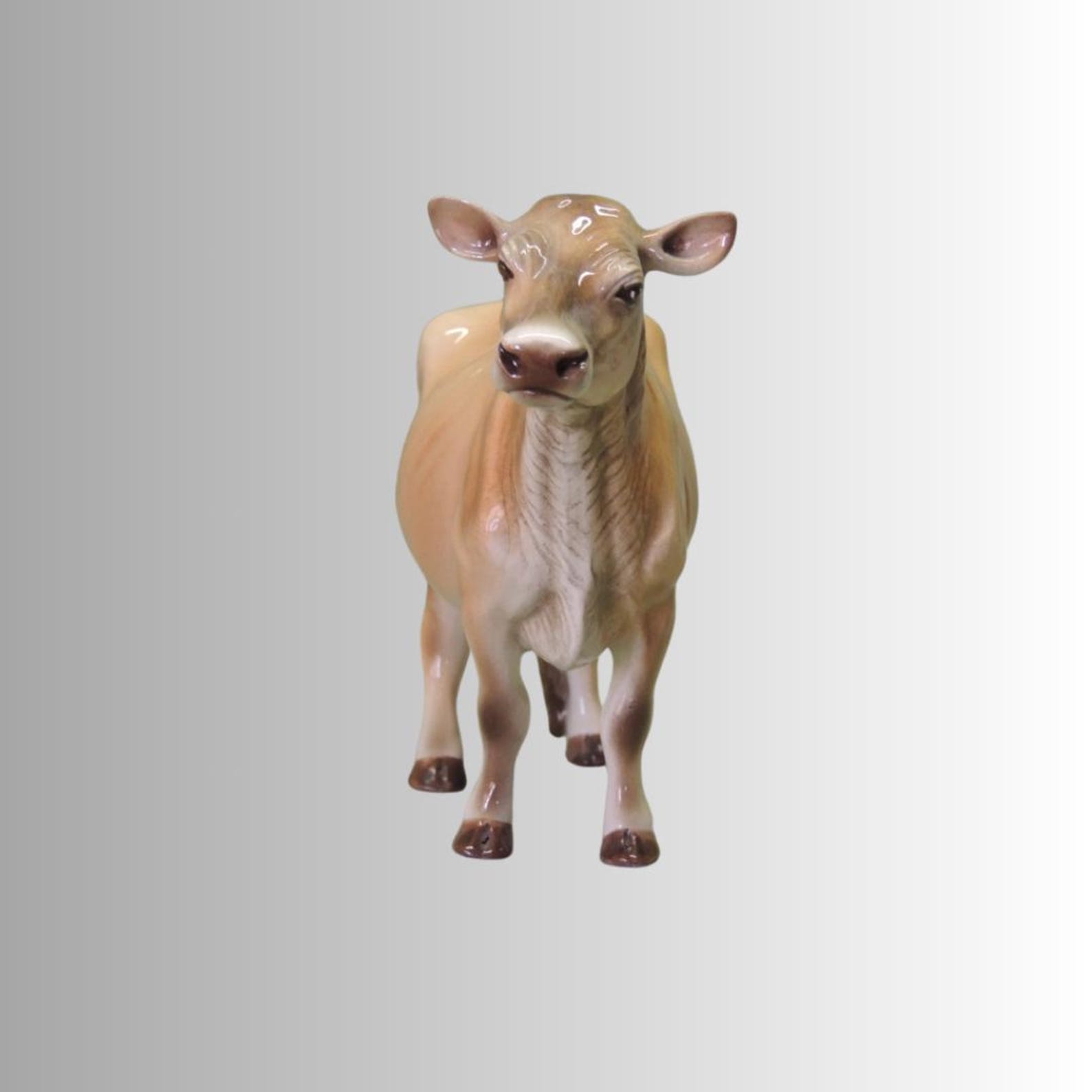Jersey Cow - Ceramic Figurine - 23cm Long X 15cm High - Cheval Ceramics ...