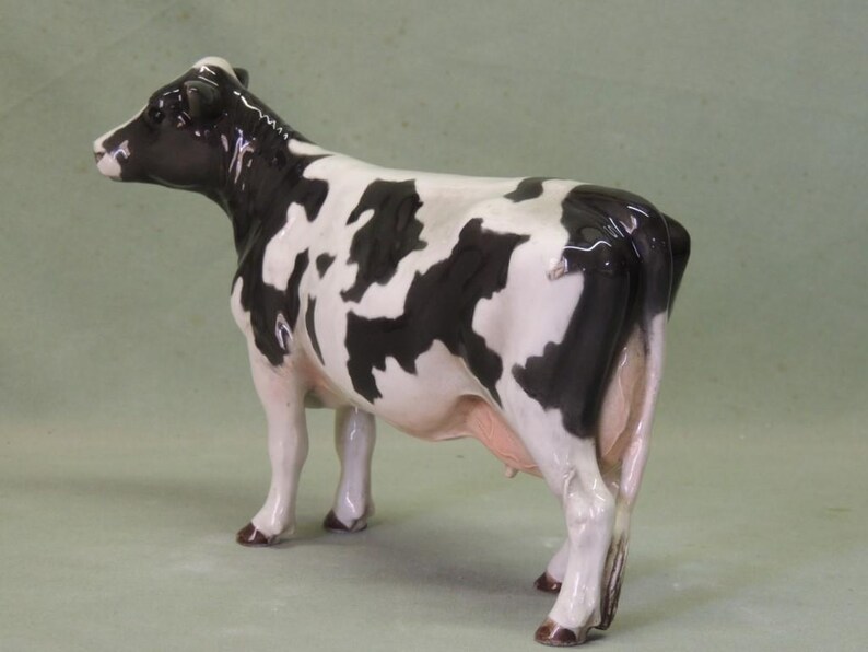 Friesland Cow Ceramic Figurine 23cm Long X 15.5 Cm High Cheval Ceramics ...