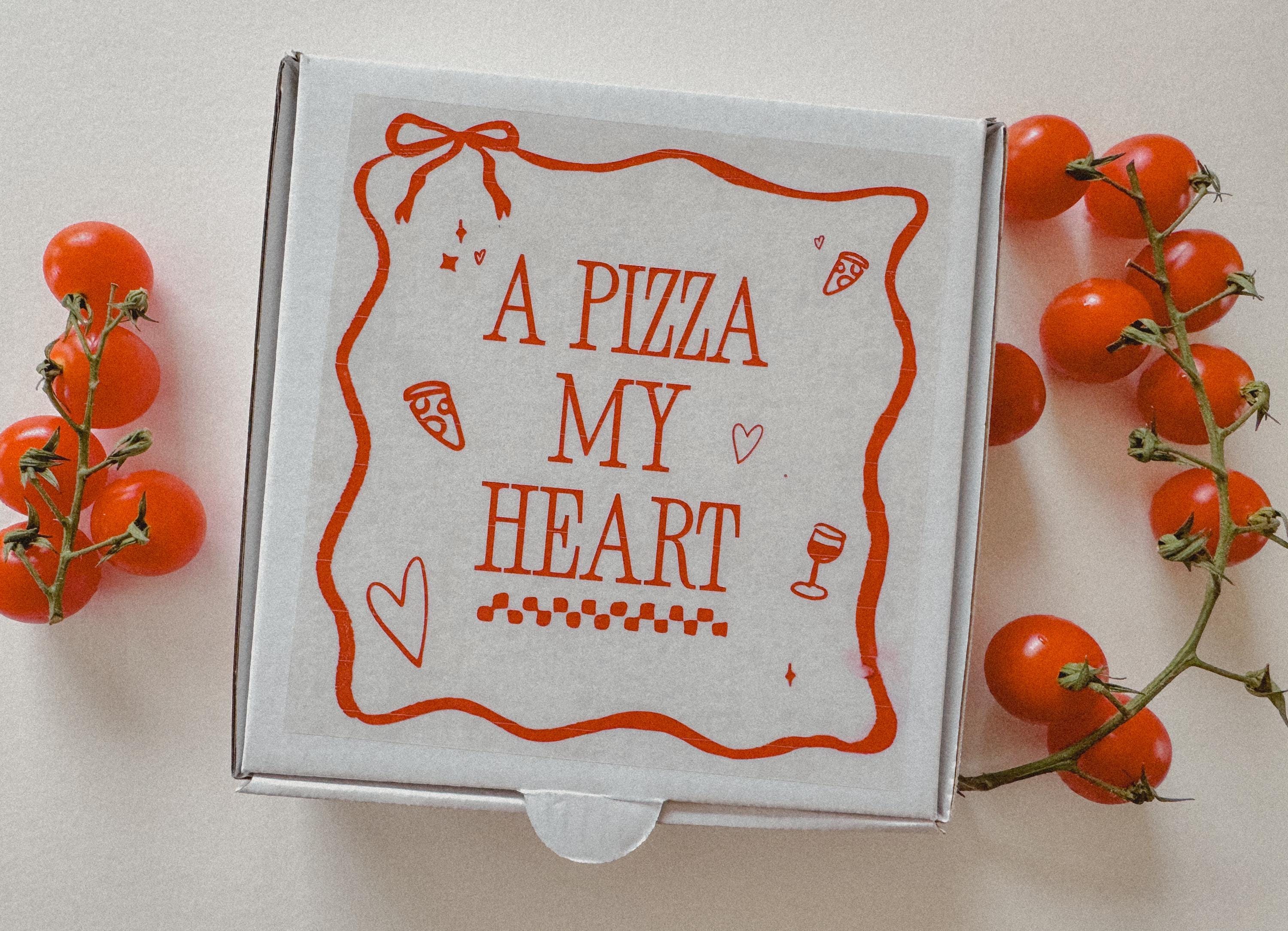 Custom Pizza Box Decals: Valentines, Galentines Party Favors - Etsy