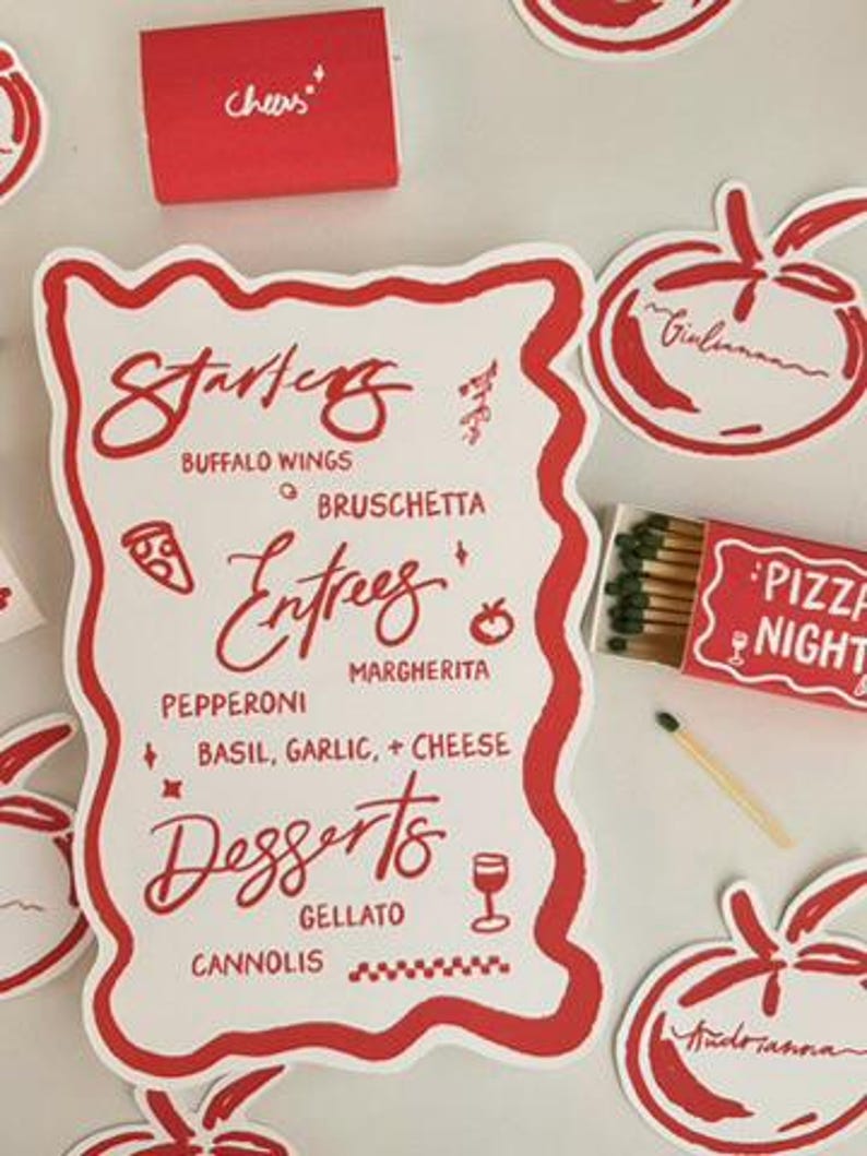 Custom Pizza Box Decals Pizza Box Party Favors - Etsy