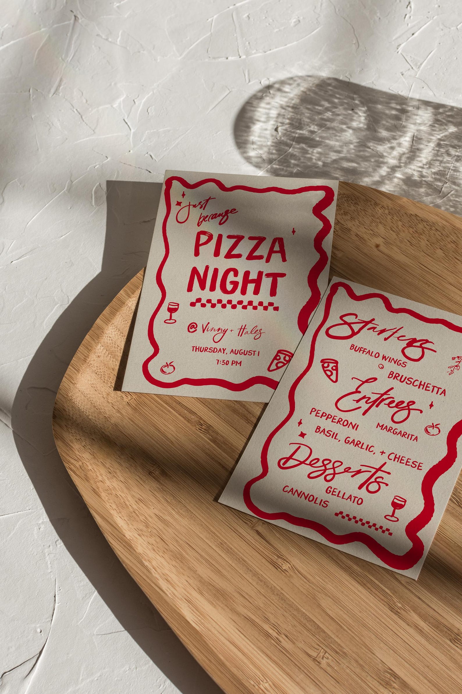 Pizza Party Invite Pizza Party Menu Aesthetic Pizza Party Invitation - Etsy