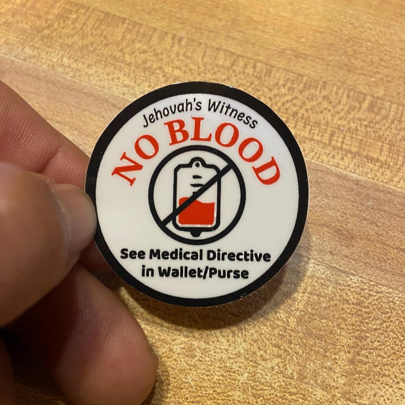 Jw No Blood - Etsy