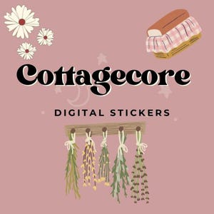 Cottagecore Digital Stickers - Etsy