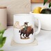 Bison Cowgirl Ceramic Mug, 11oz, 15 Oz - Etsy