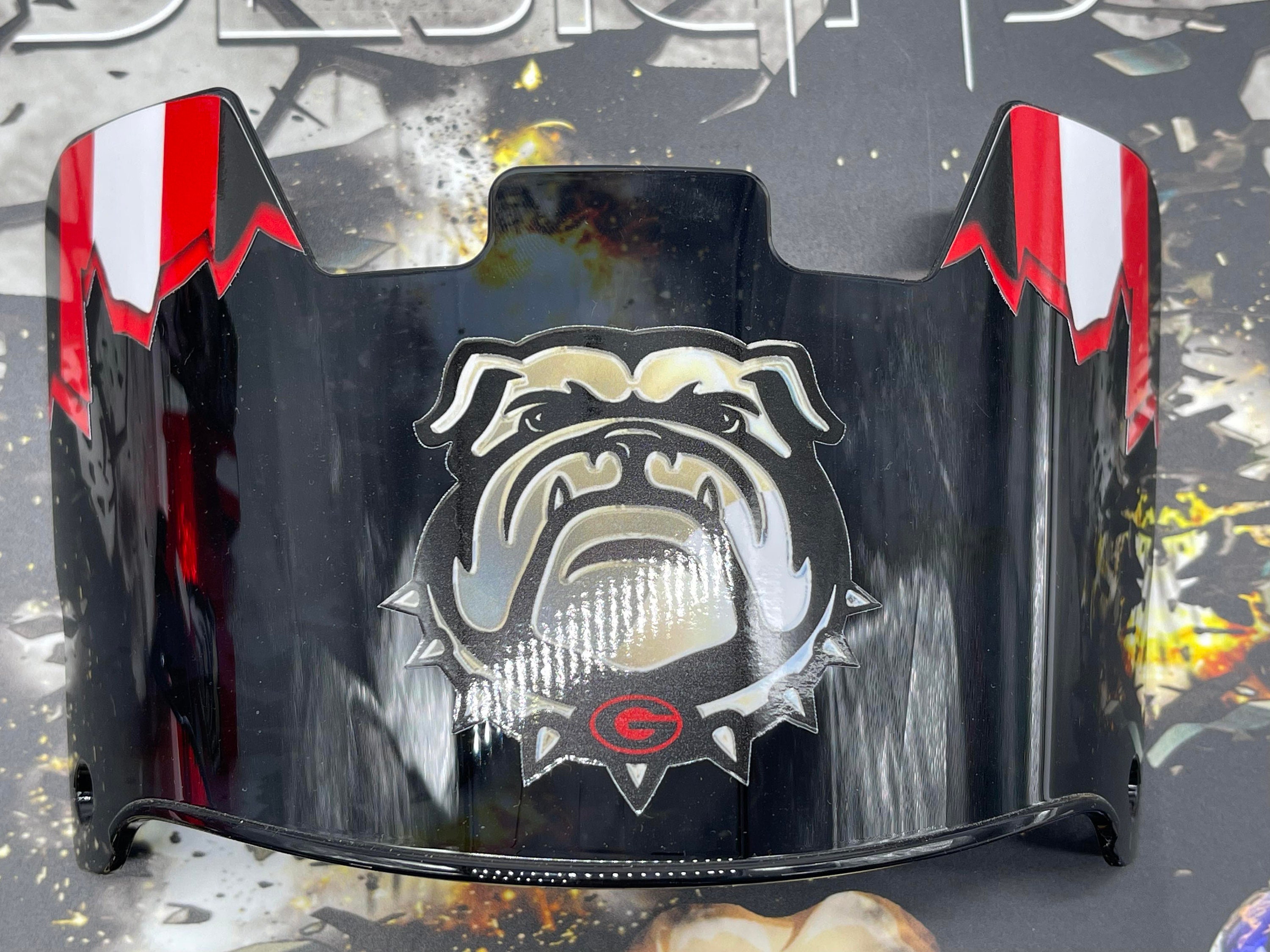 Georgia Bulldogs Custom Visor for Full Size Helmet, Your Choice - Etsy