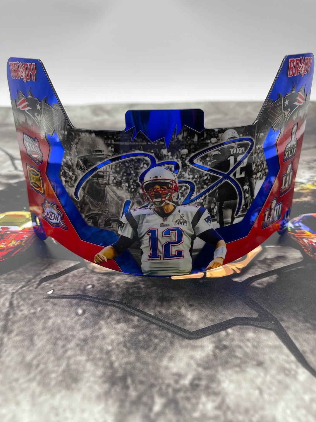 Tom Brady Custom Full Size Visor - Etsy