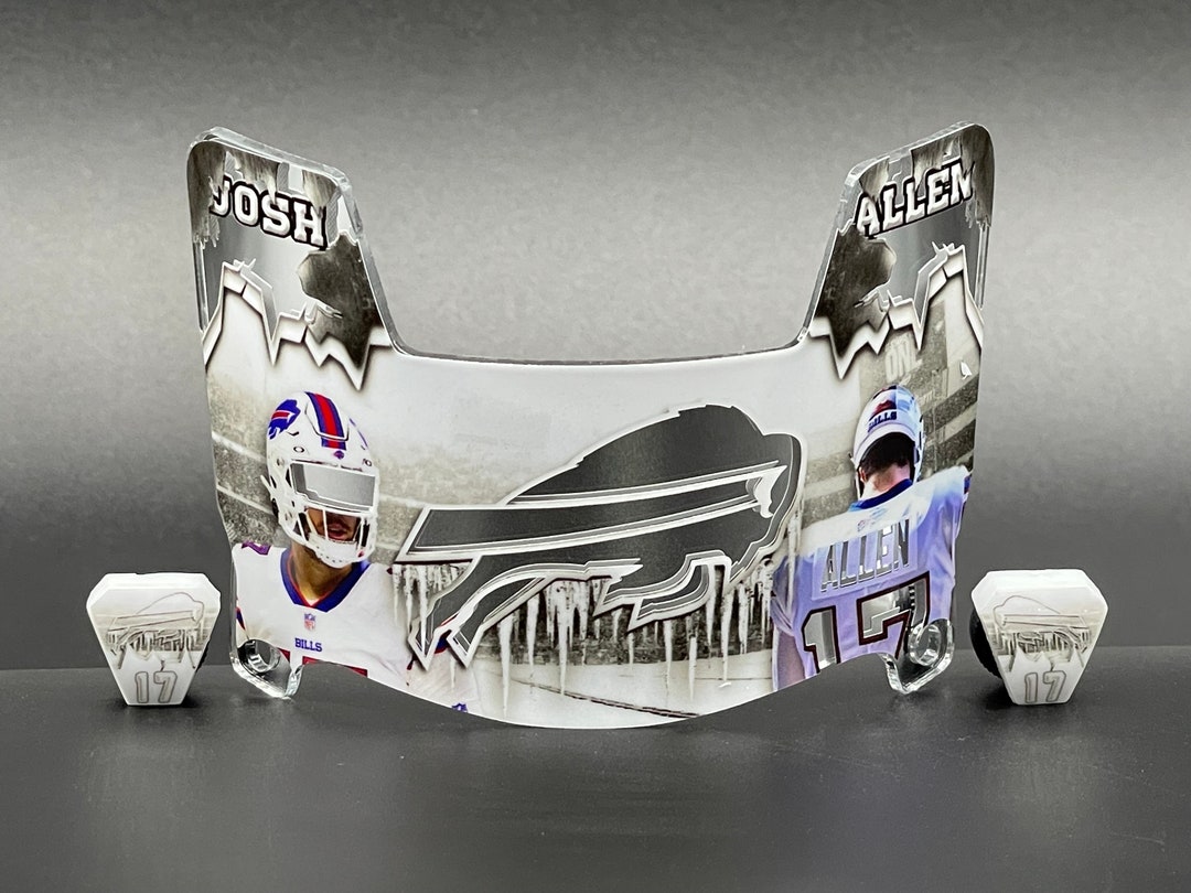 Buffalo Bills Quarterback Josh Allen Custom Chrome Inlay Mini Visor - Etsy