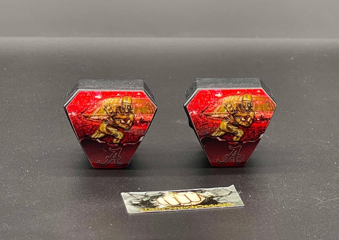 Alabama Crimson Tide Heisman Full Size Helmet Visor Clips (assorted ...