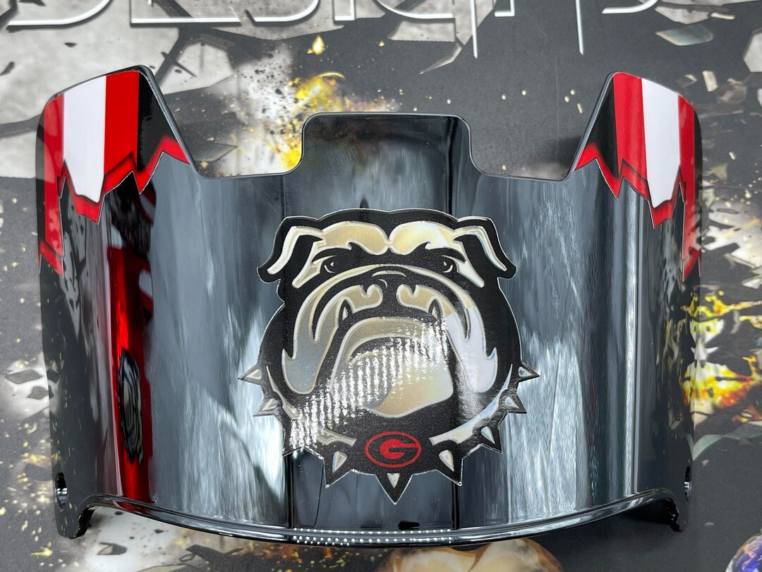 Georgia Bulldogs Custom Visor for Full Size Helmet, Your Choice - Etsy