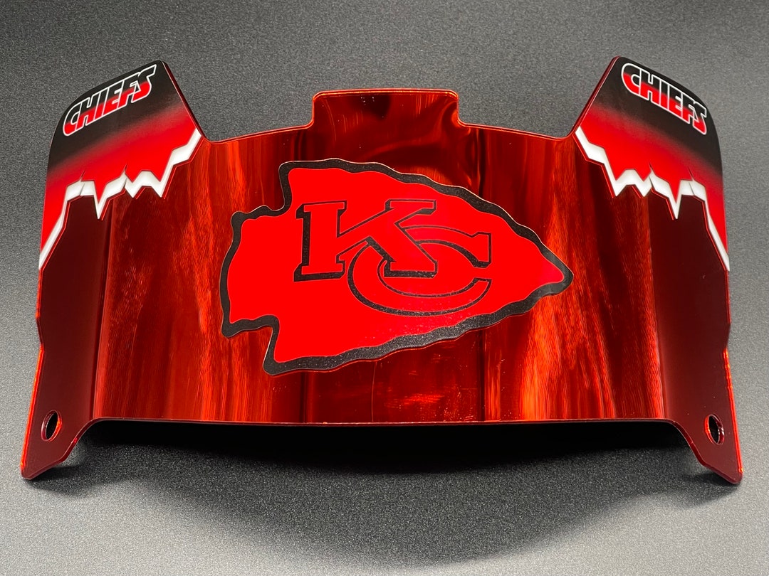Kansas City Chiefs Full Size Helmet Red Chrome Team Visor - Etsy