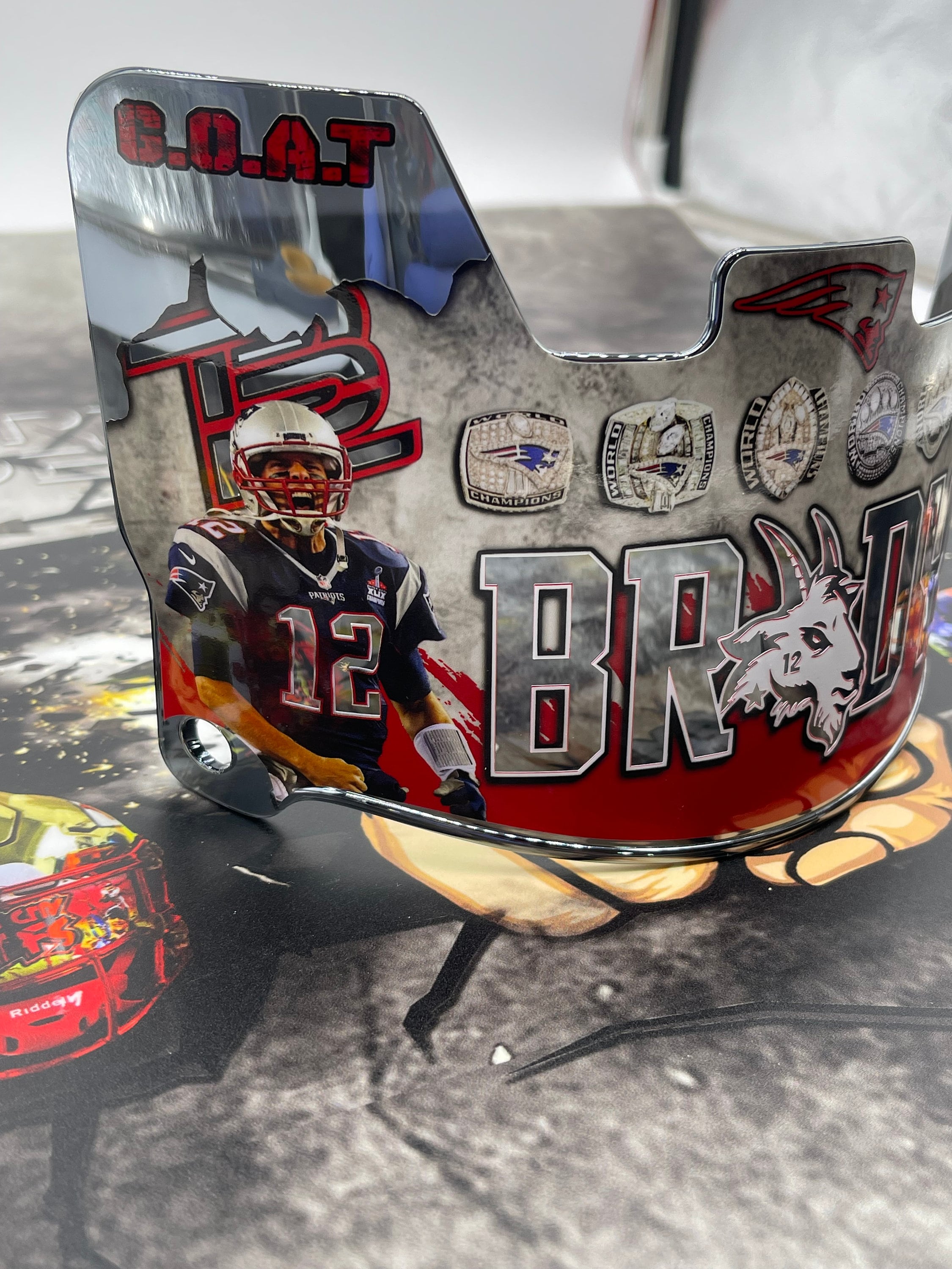 Tom Brady Custom Full Size Visor - Etsy