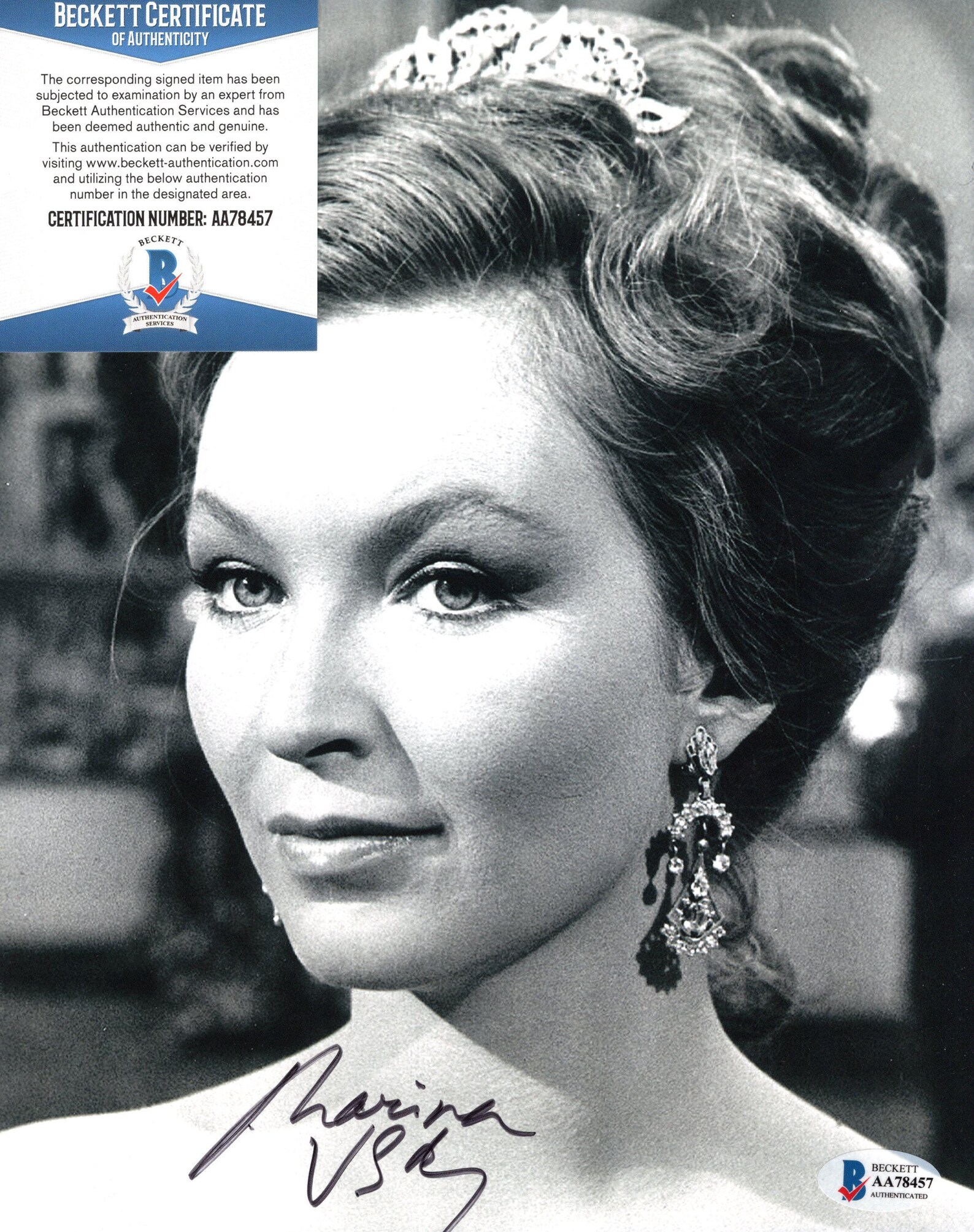 Marina Vlady French Actress Hand Signed Autograph 8x10 Photo With ...