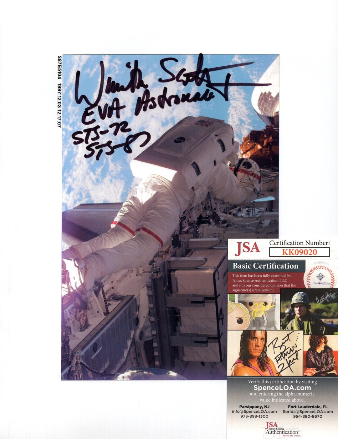 Winston E. Scott NASA Astronaut Signed Autograph 8x10 Photo With JSA ...