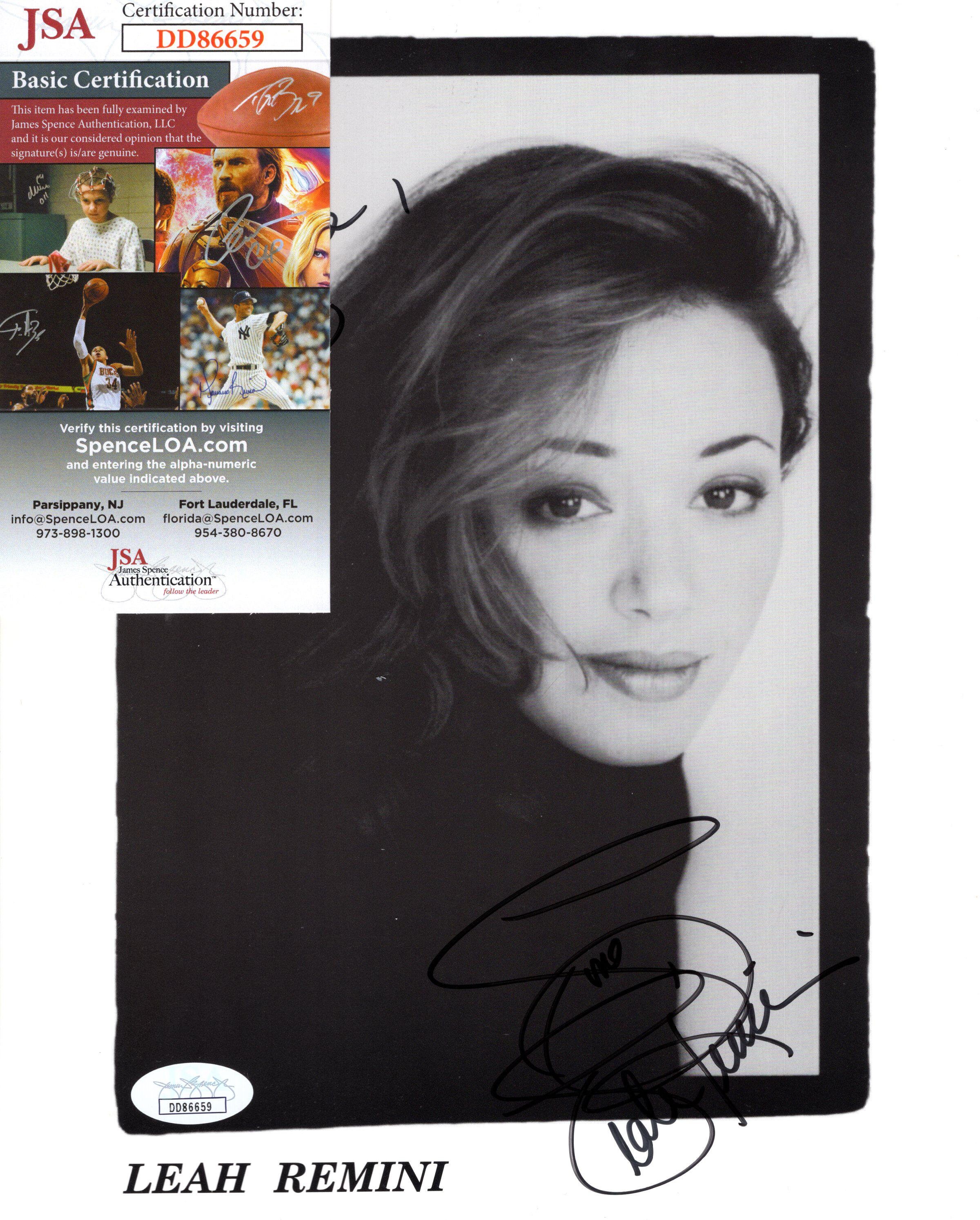 Leah Remini Actress Hand Signed Autograph 8x10 Photo With JSA COA King ...