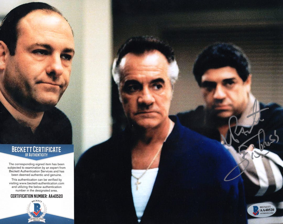 Vincent Pastore Sopranos Actor Hand Signed Autograph 8x10 Photo With ...