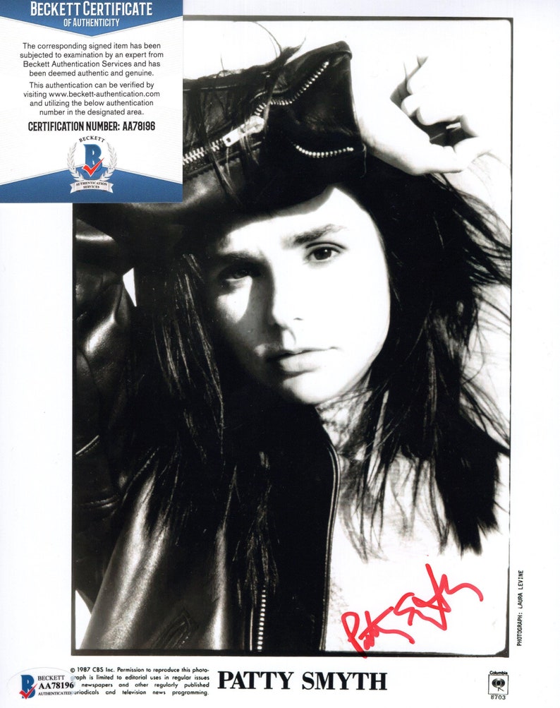 Patty Smyth Rock Singer Hand Signed Autograph 8x10 Photo With Beckett ...