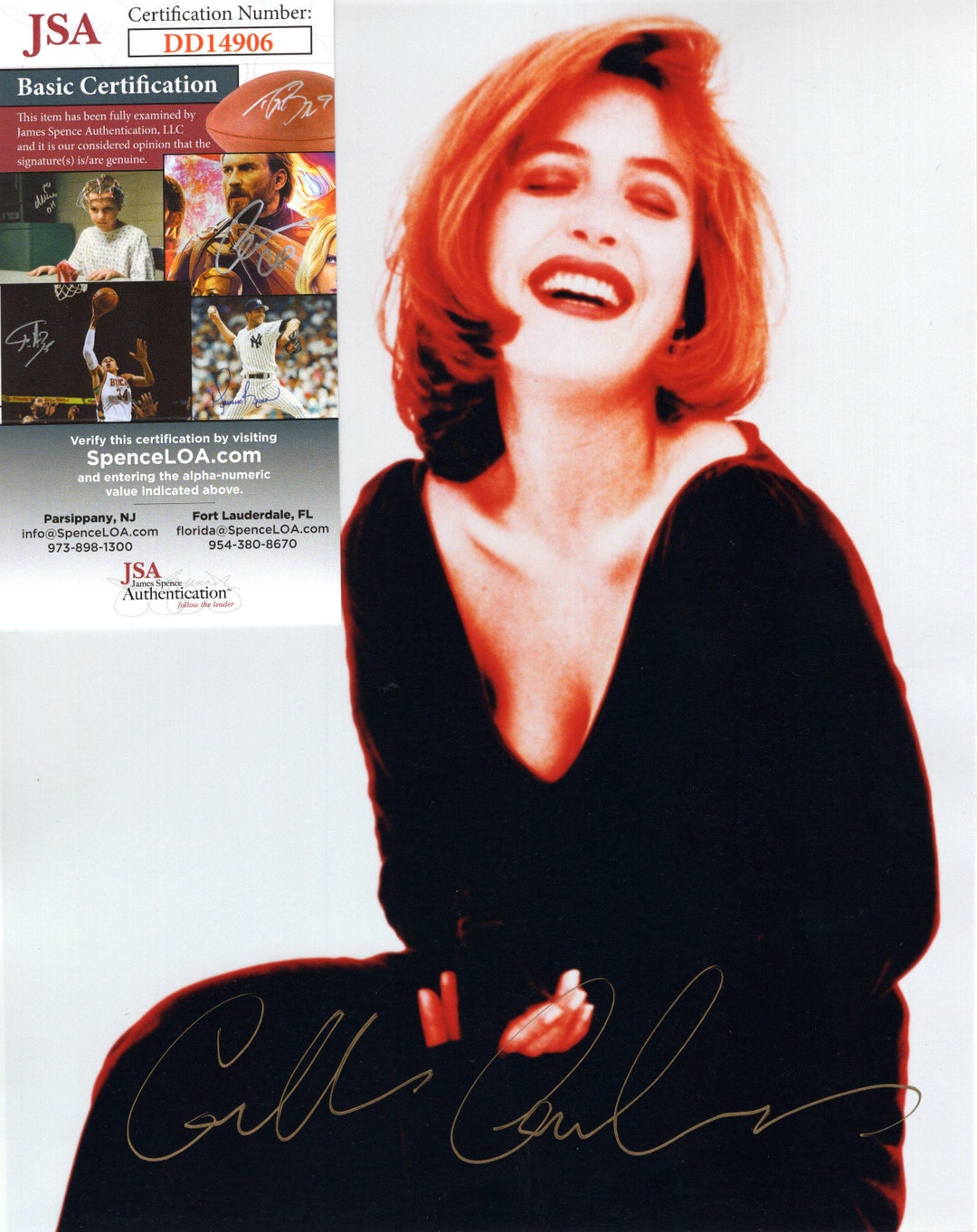 Gillian Anderson Actress Hand Signed Autograph 8x10 Photo With JSA COA ...