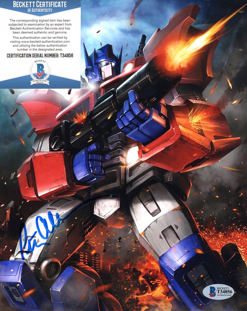 Peter Cullen Voice Actor Transformers Optimus Prime Hand Signed ...