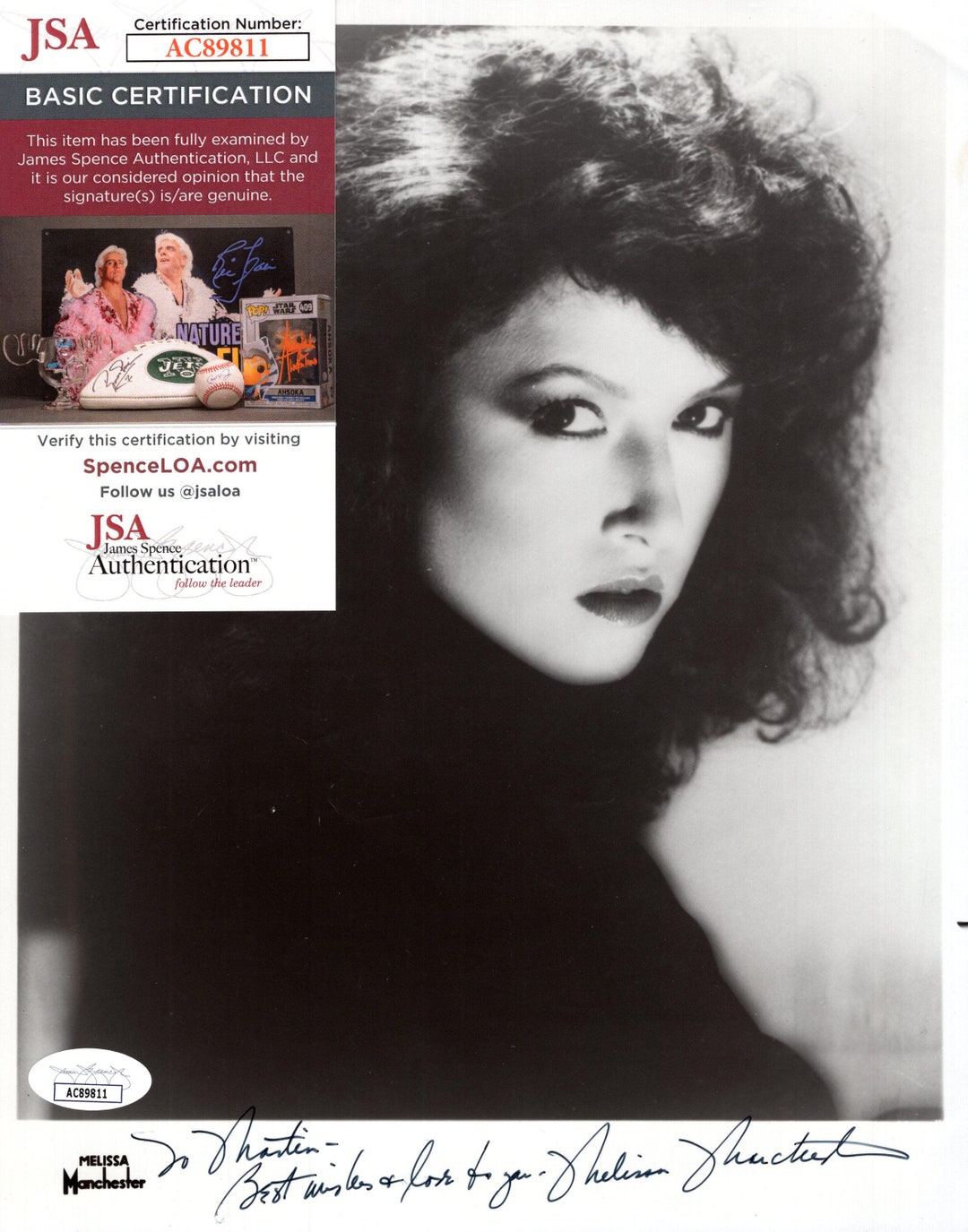 Melissa Manchester Singer Actress Hand Signed Autograph 8x10 Photo With ...