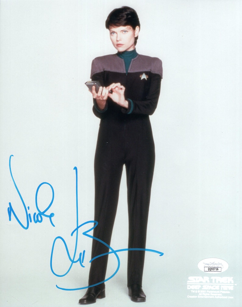 Nicole De Boer Ezri Dax Star Trek Deep Space 9 Actress Hand Signed Autograph 8x10 Photo With JSA ...