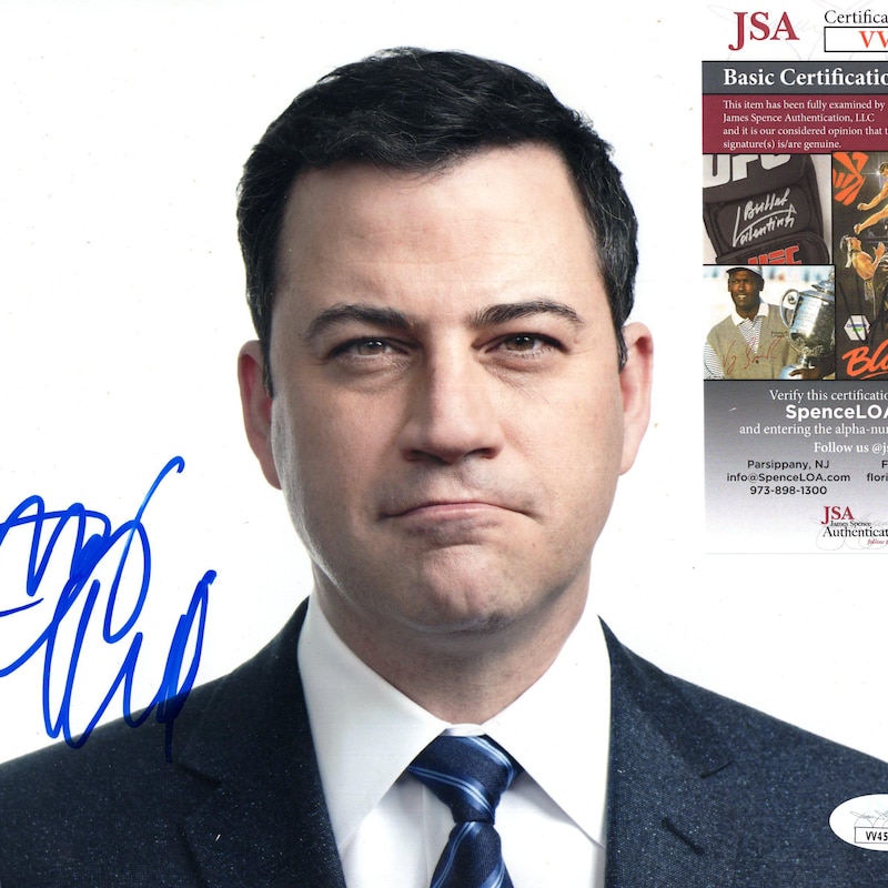 Jimmy Kimmel Autograph - Etsy