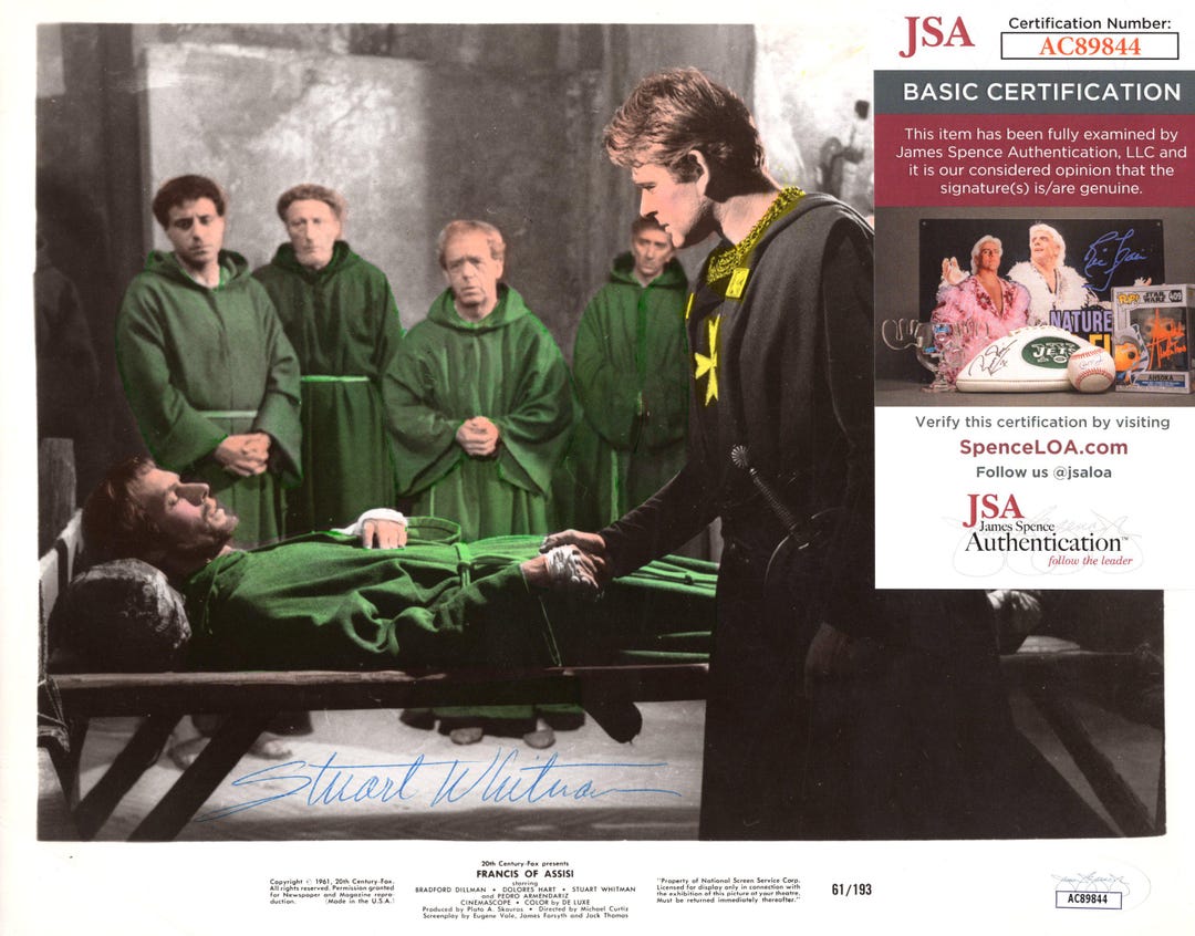 Stuart Whitman Actor Hand Signed Autograph 8x10 Photo With JSA COA ...